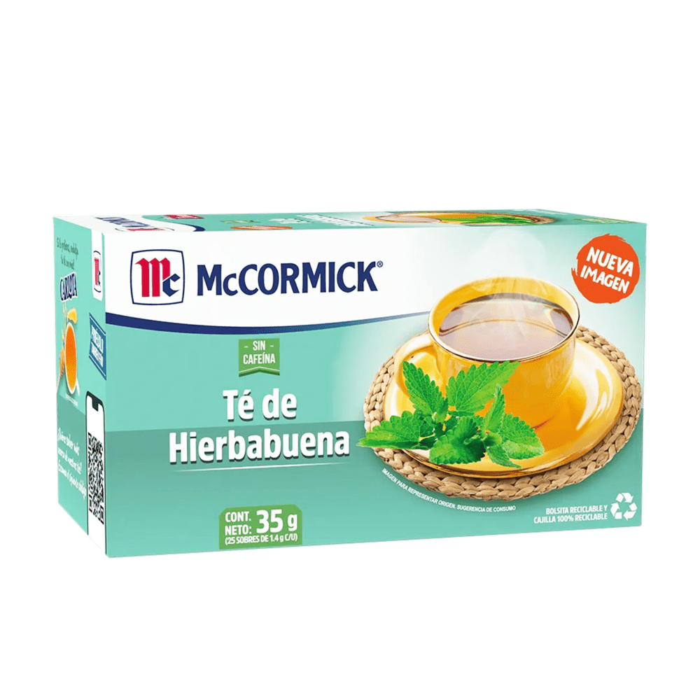 Té hierbabuena 25 sobres | grupopromex.com